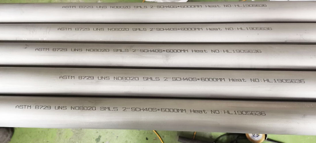 Tuberías de Aleación 20, UNS N08020, 2.4460