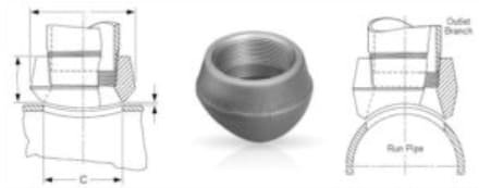 Threadolet de acero inoxidable, Threadolet de acero al carbono ...